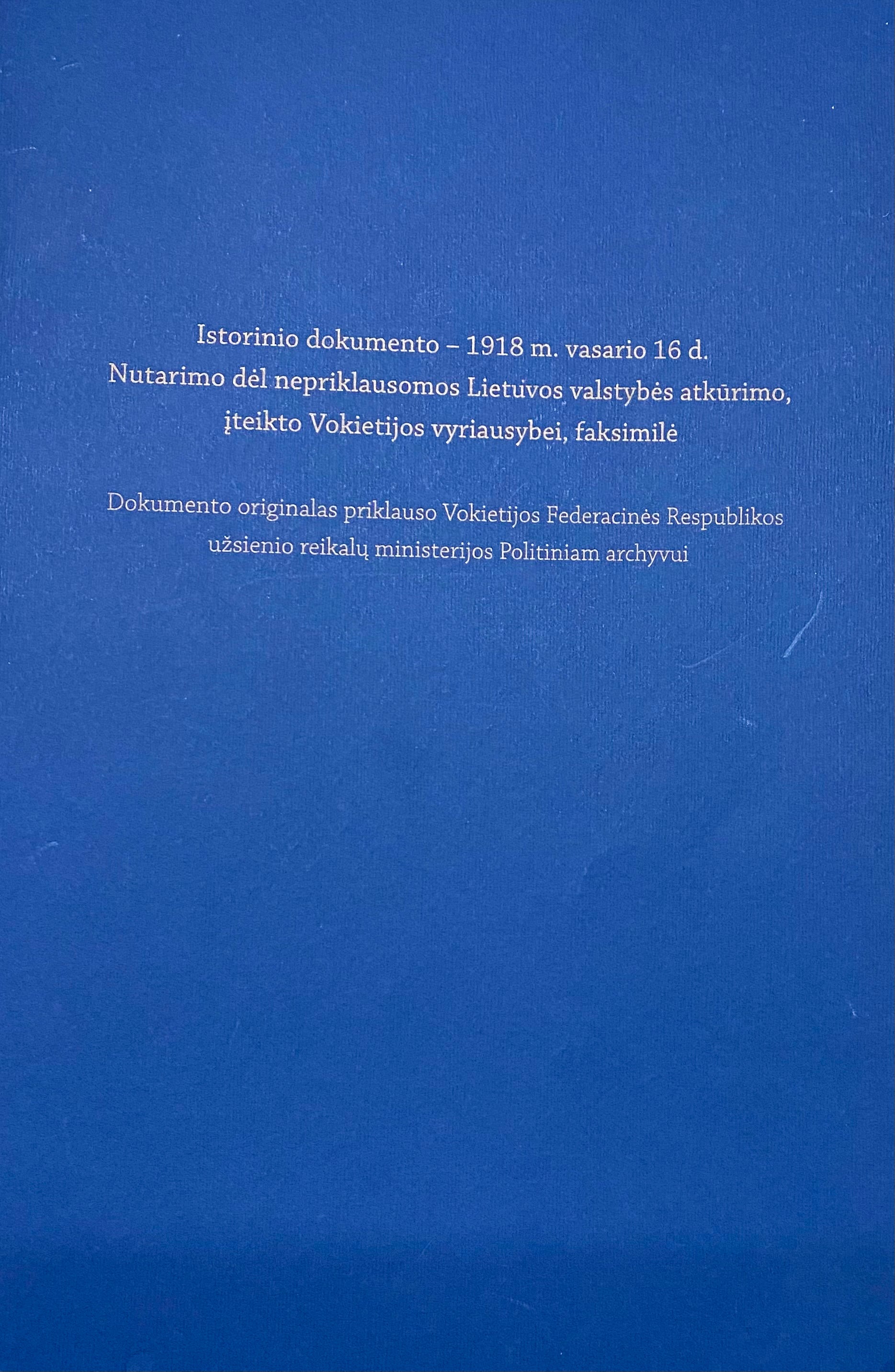 Lithuanian Declaration of Independence (0334) – Balzekas Museum Gift Shop
