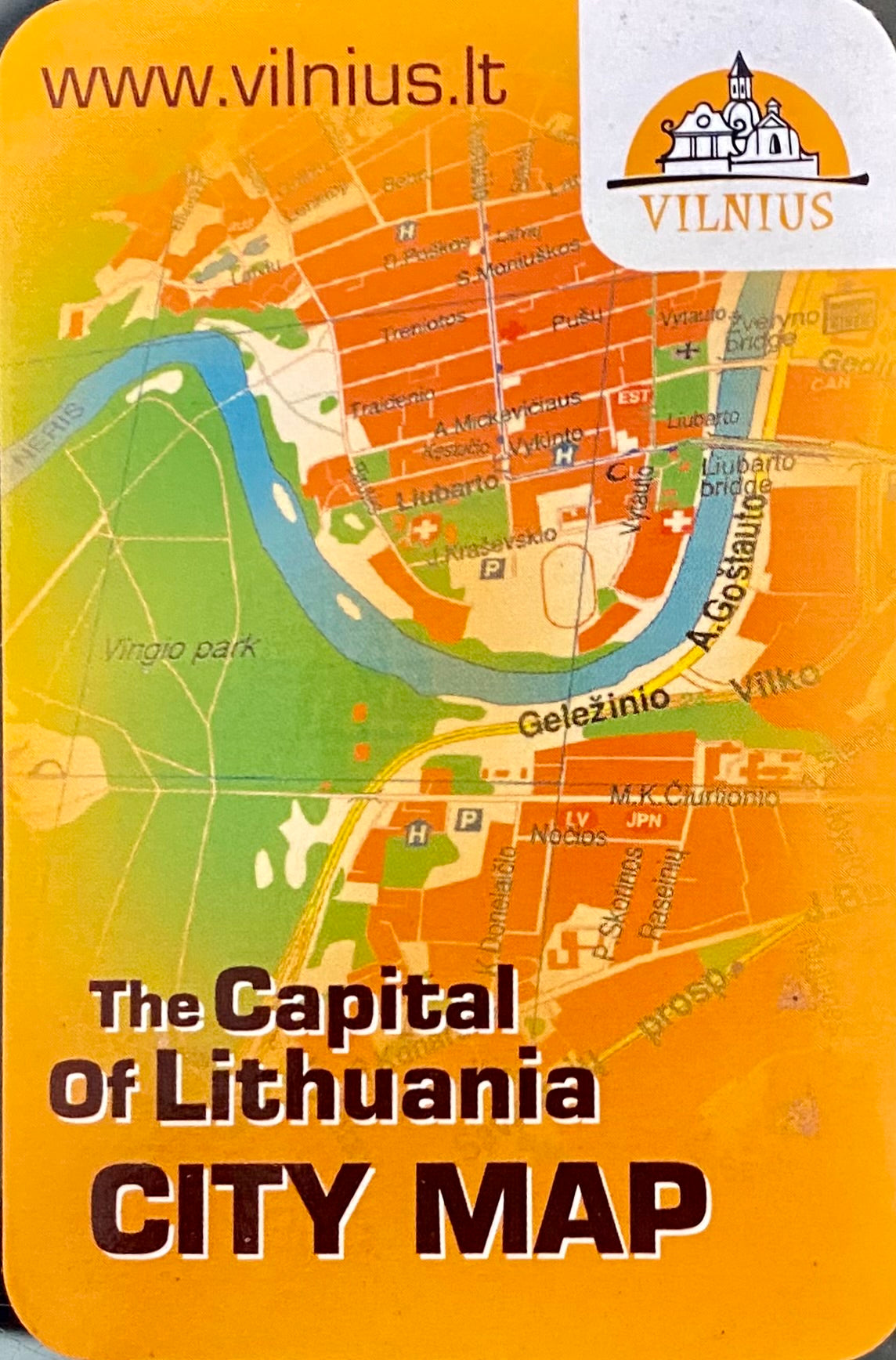 Pocket City Map of Vilnius – Balzekas Museum Gift Shop
